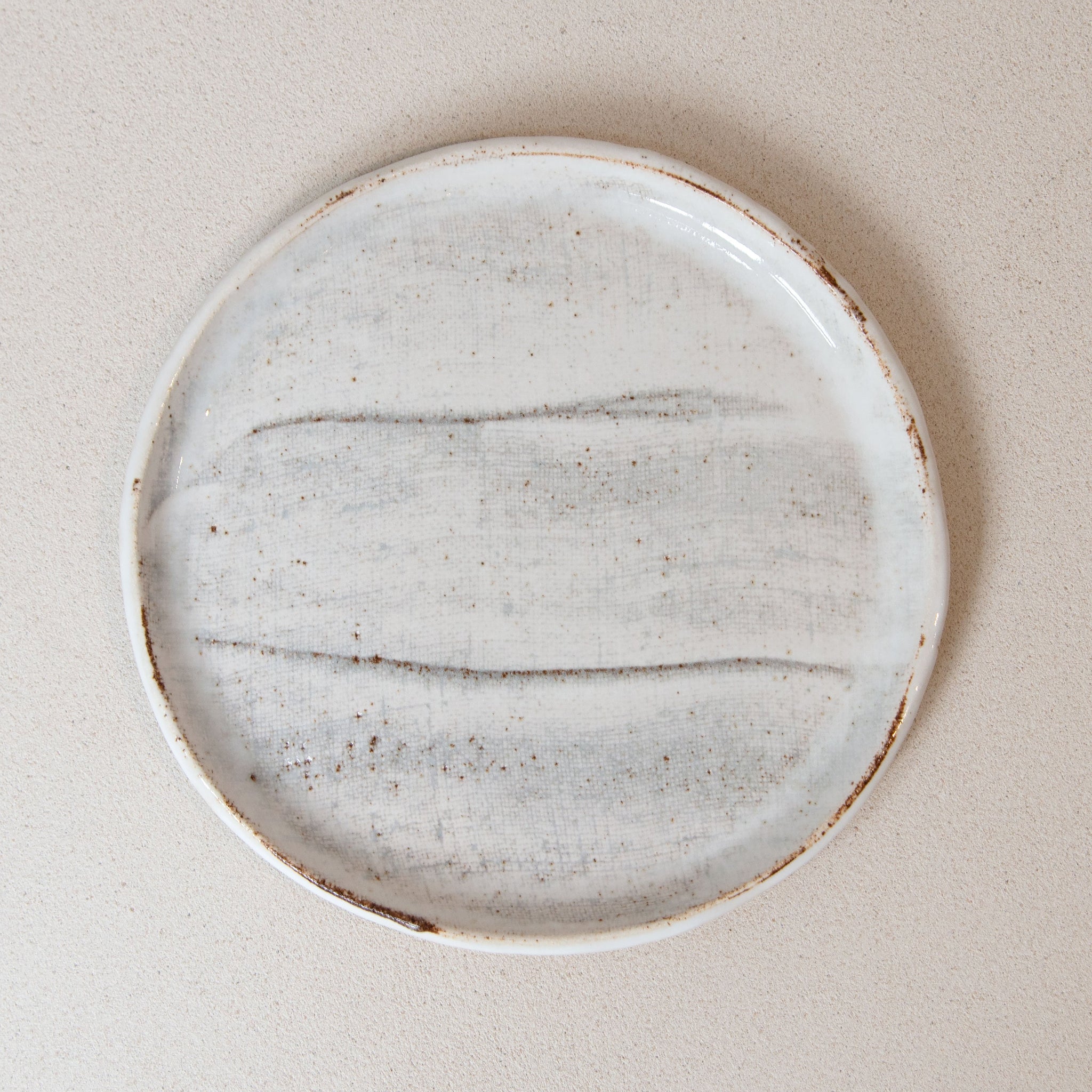 Grey Stone Ceramic Plate