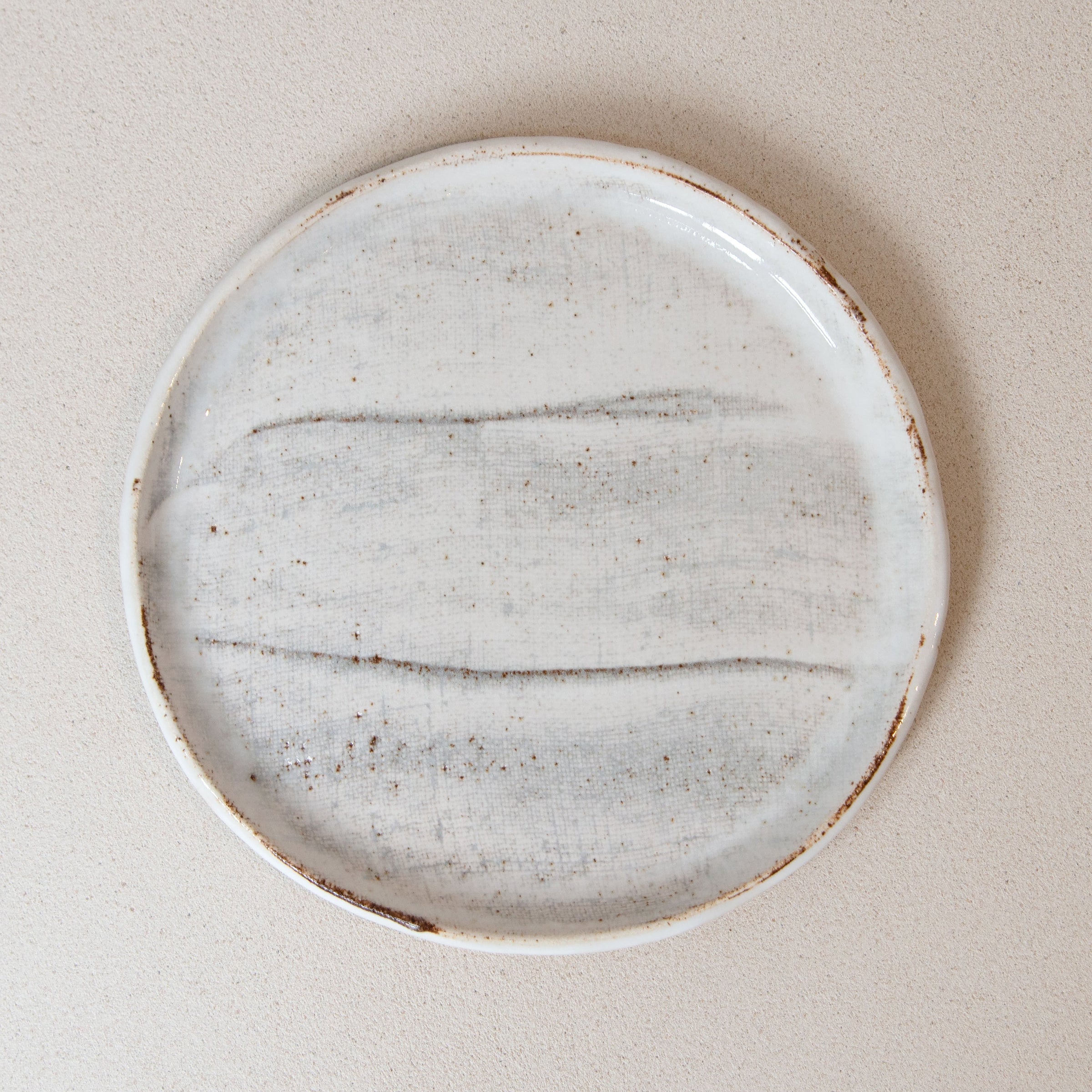 Grey Stone Ceramic Plate